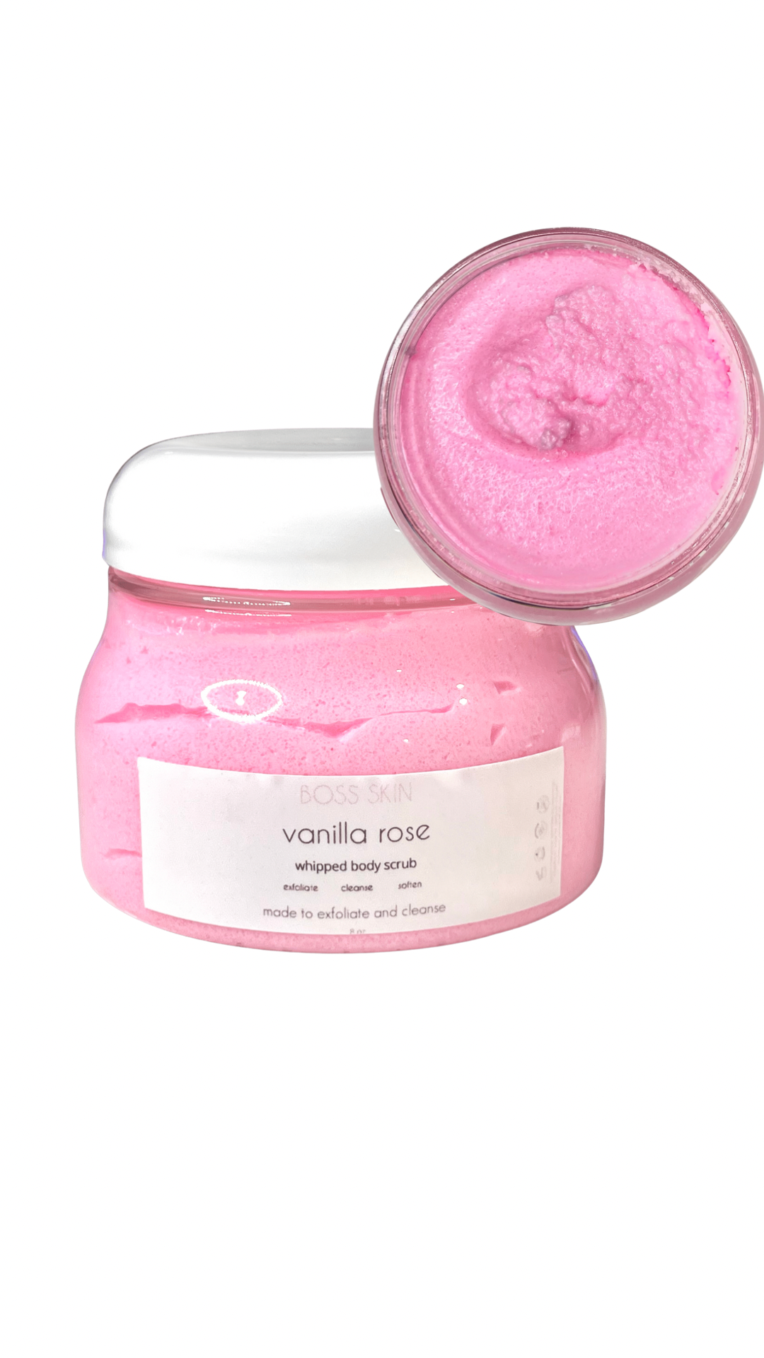 Vanilla Rose Whipped Body Scrub | Boss Up Cosmetics